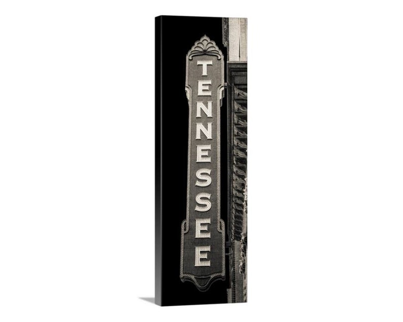 Tennessee Sign Photography Canvas Black & White Art UT Vols | Etsy
