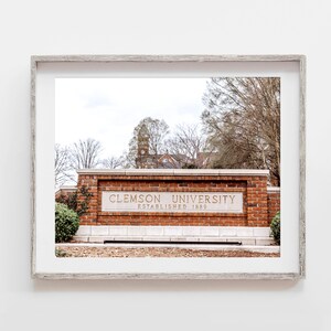 Clemson University Wall Art Print or Canvas. Clemson - Etsy