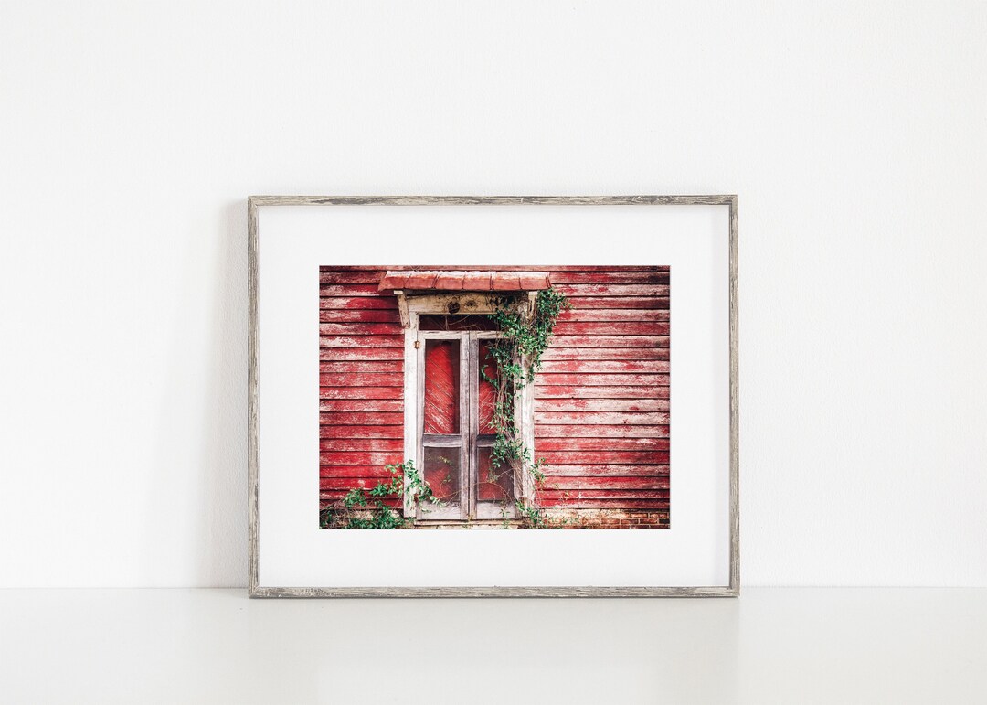 Rustic Red Barn Door Wall Art Decor. Rustic Farmhouse Primitive Decor ...