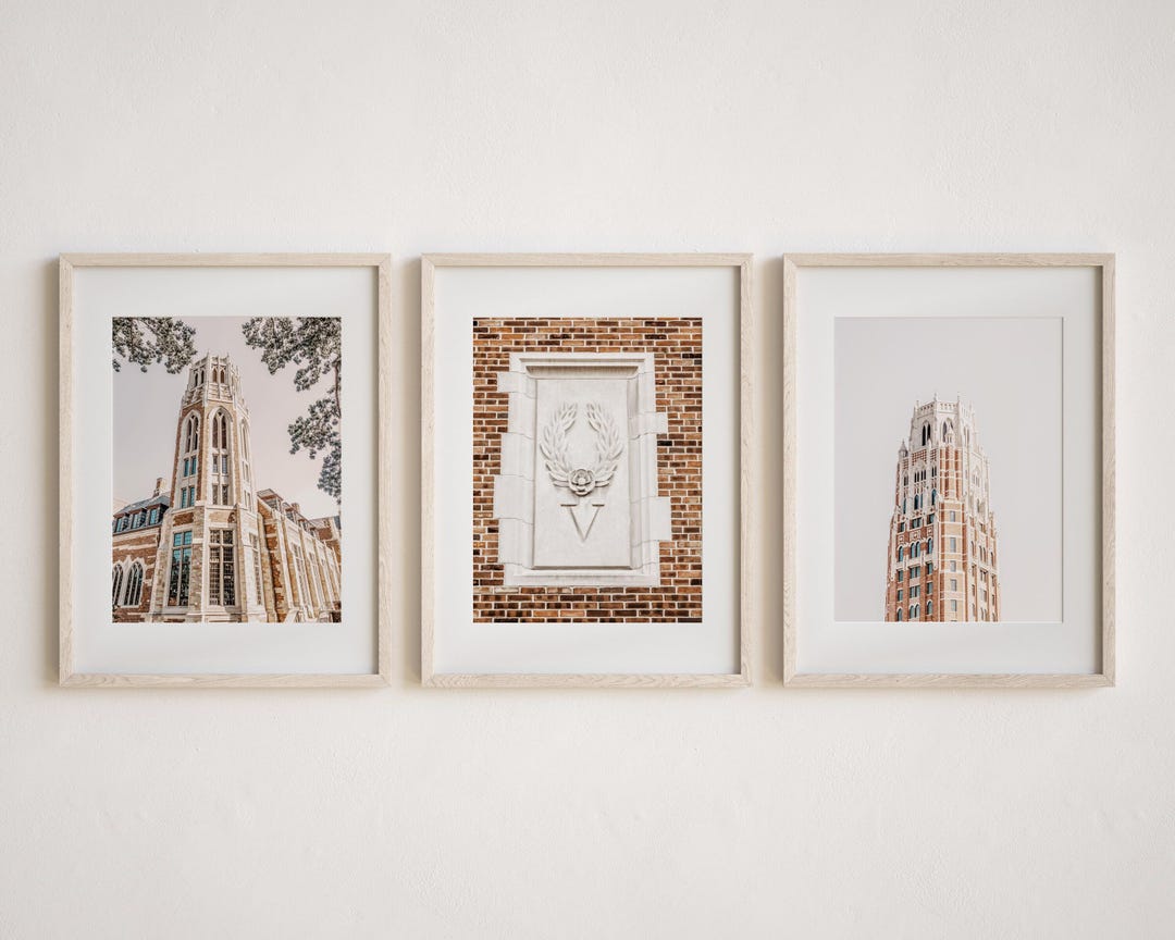 Vanderbilt University Wall Art Prints or Canvas Set of 3. Vanderbilt ...