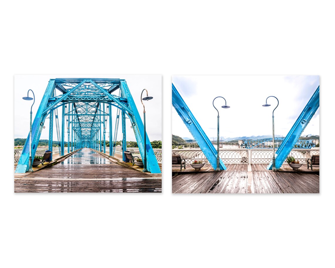 Chattanooga Photography Prints Walnut Street Bridge Set of | Etsy