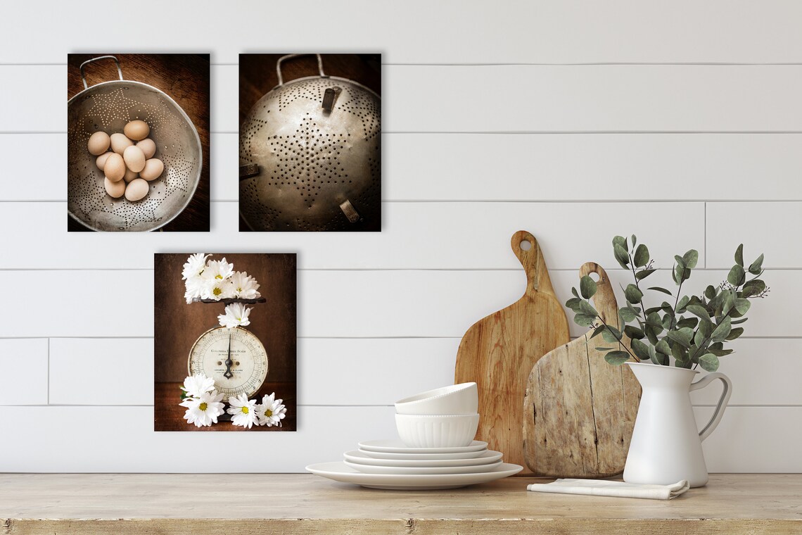 Kitchen Wall Art Decor Dining Room Wall Art Rustic Farmhouse - Etsy