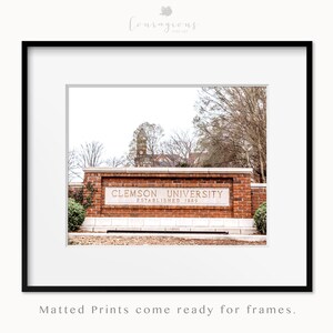 Clemson University Wall Art Print or Canvas. Clemson - Etsy