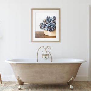 Rustic Country Blue Floral Photography Print or Canvas. Farmhouse Wall ...