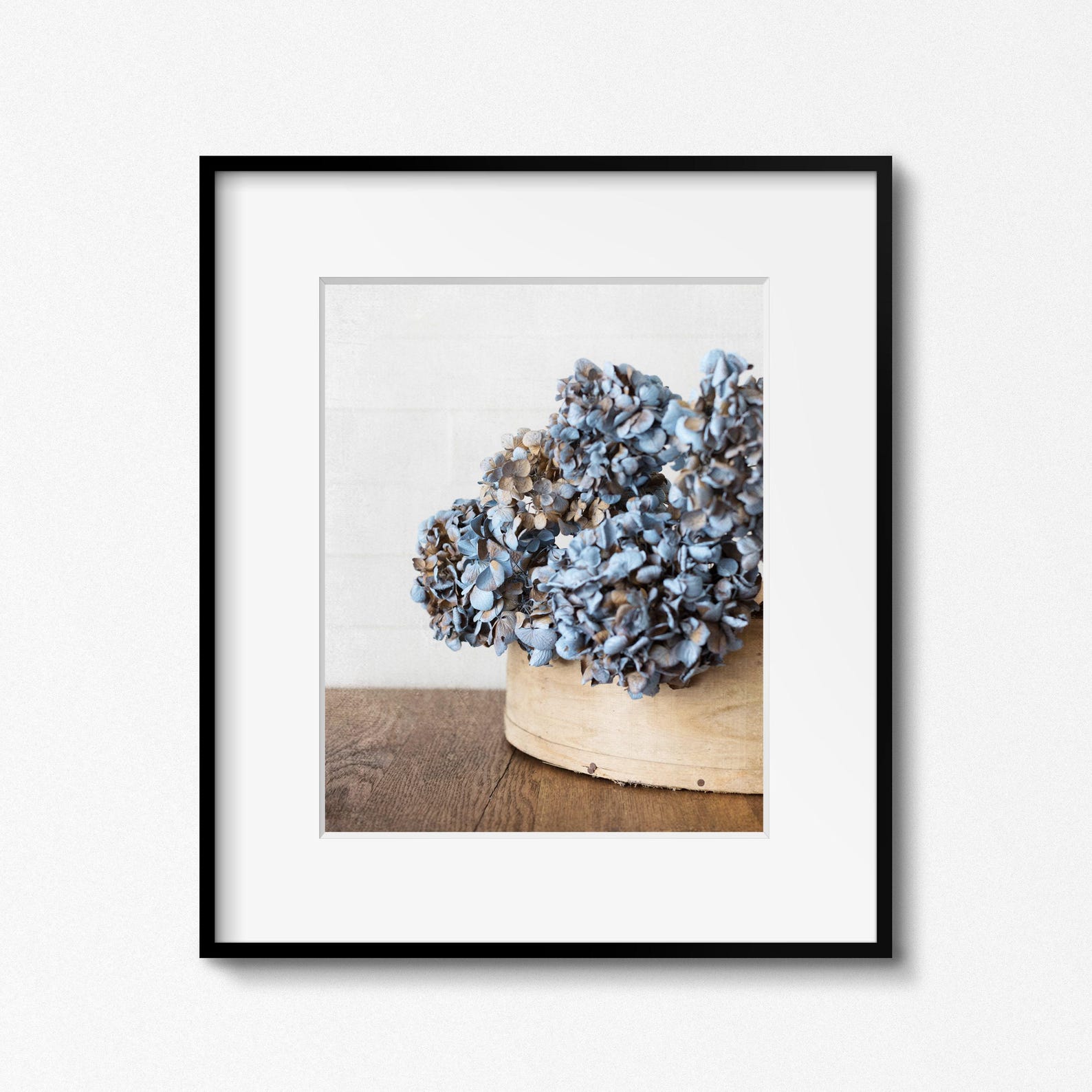 Rustic Country Blue Floral Photography Print or Canvas. Farmhouse Wall ...