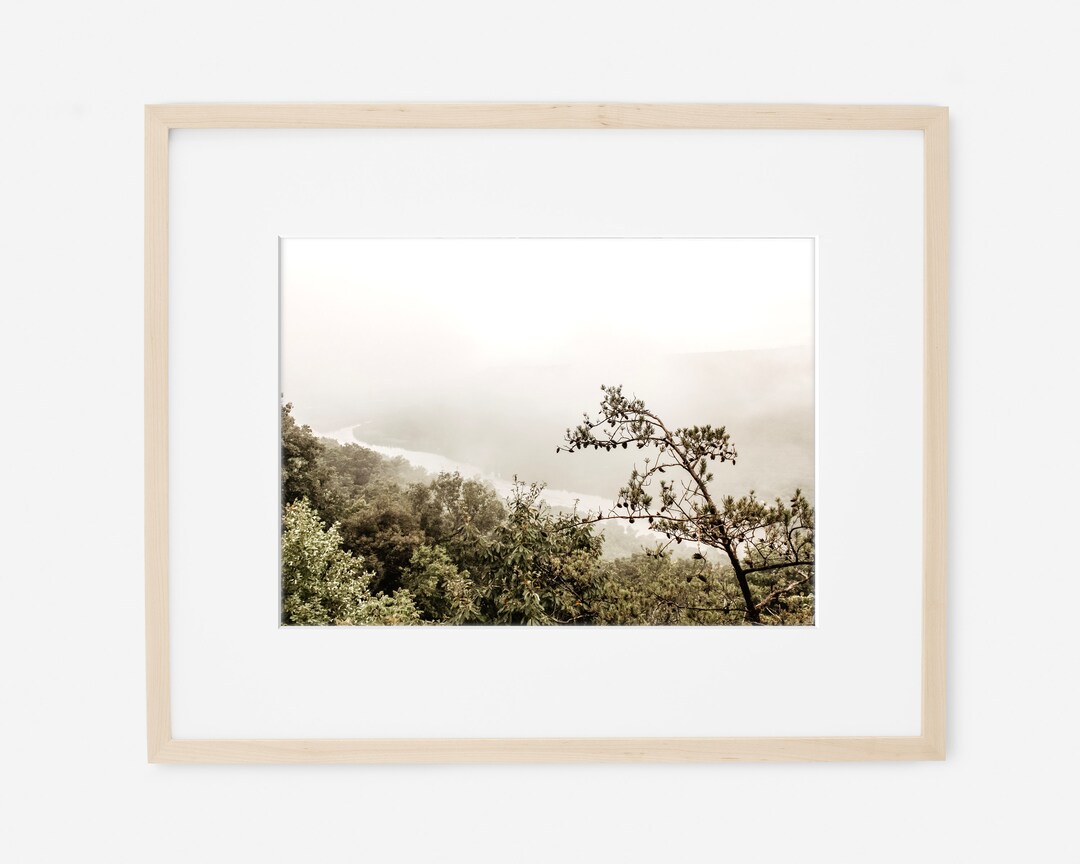 Signal Point From Signal Mountain in the Fog With the Tennessee River ...
