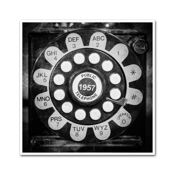 Telephone Print - Etsy