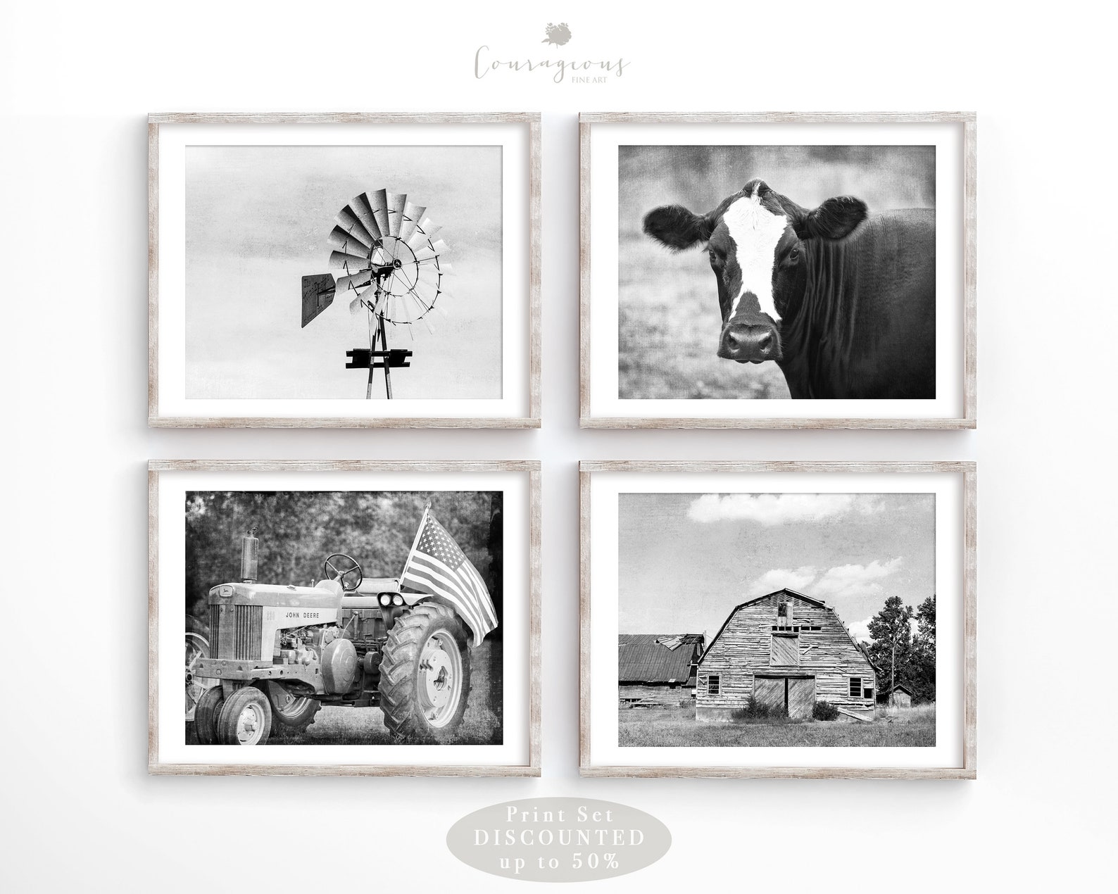 Farm Photography Wall Art Print or Canvas Set of 4. Modern - Etsy