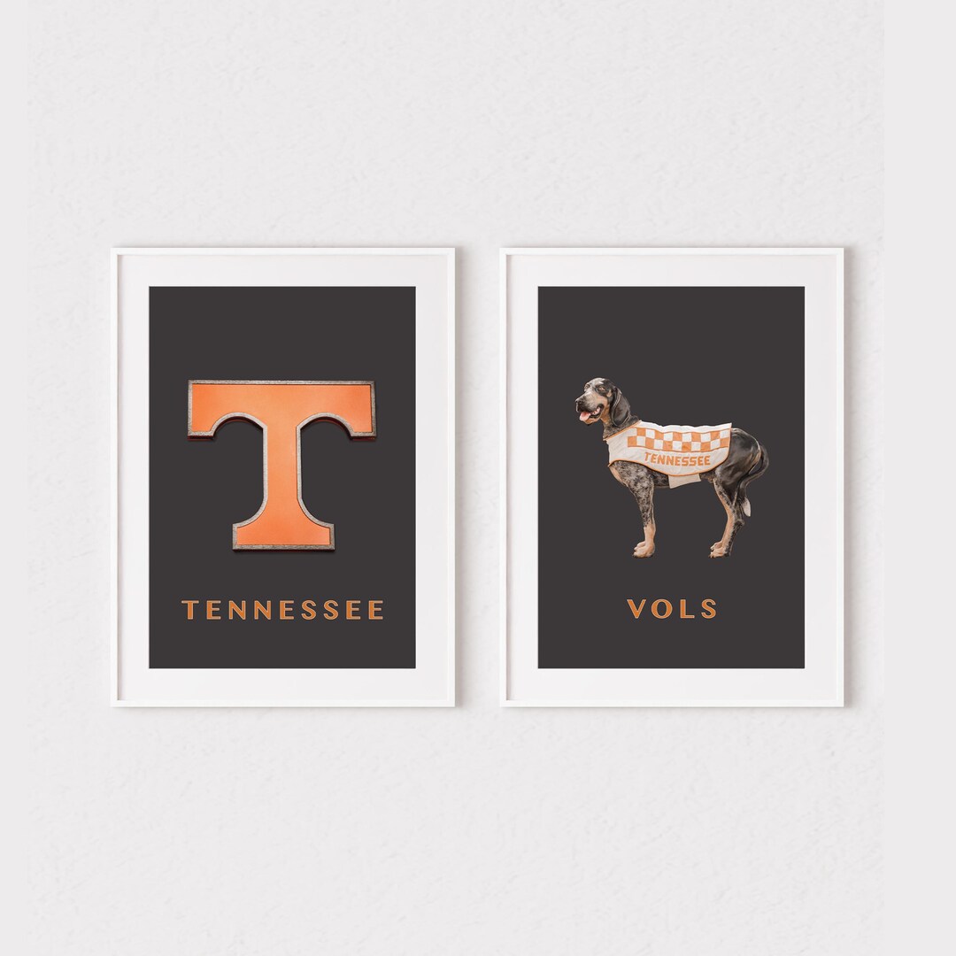 Tennessee Decor Wall Art Print Set. UT Knoxville Wall Art. Tennessee ...