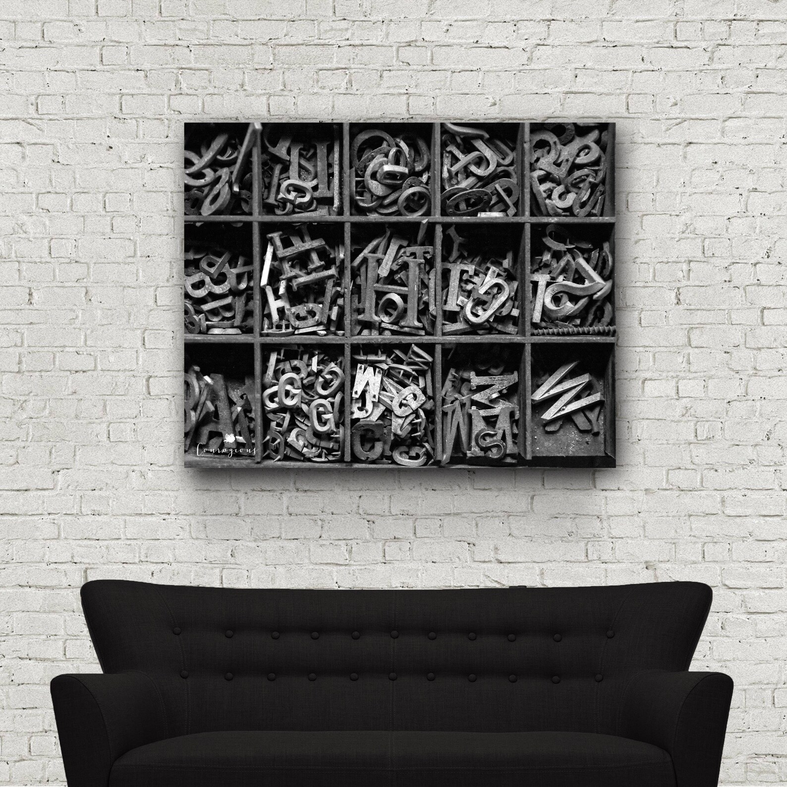 Letters Wall Art Black & White Photography Alphabet - Etsy