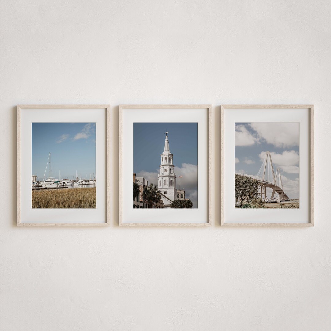 Charleston, SC Wall Art Print or Canvas Set. Charleston Photography ...
