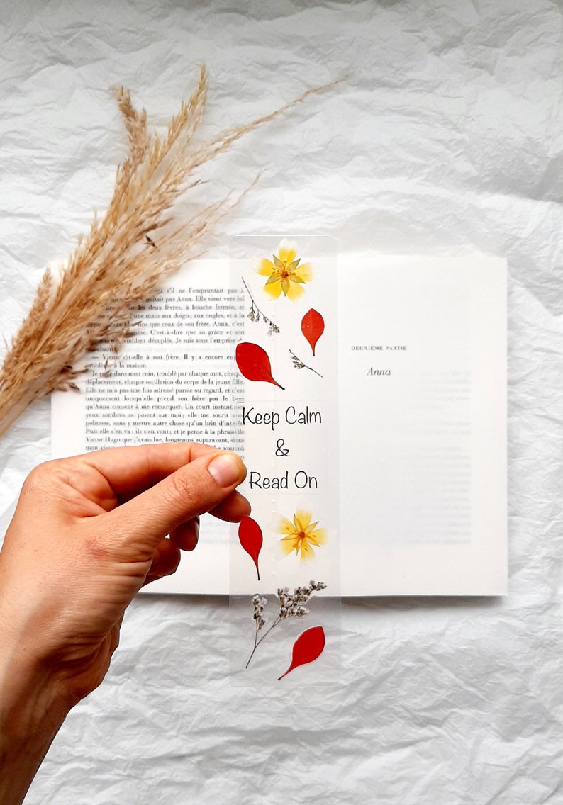 Keep calm and read on bookmark handmade reading book mark | Etsy