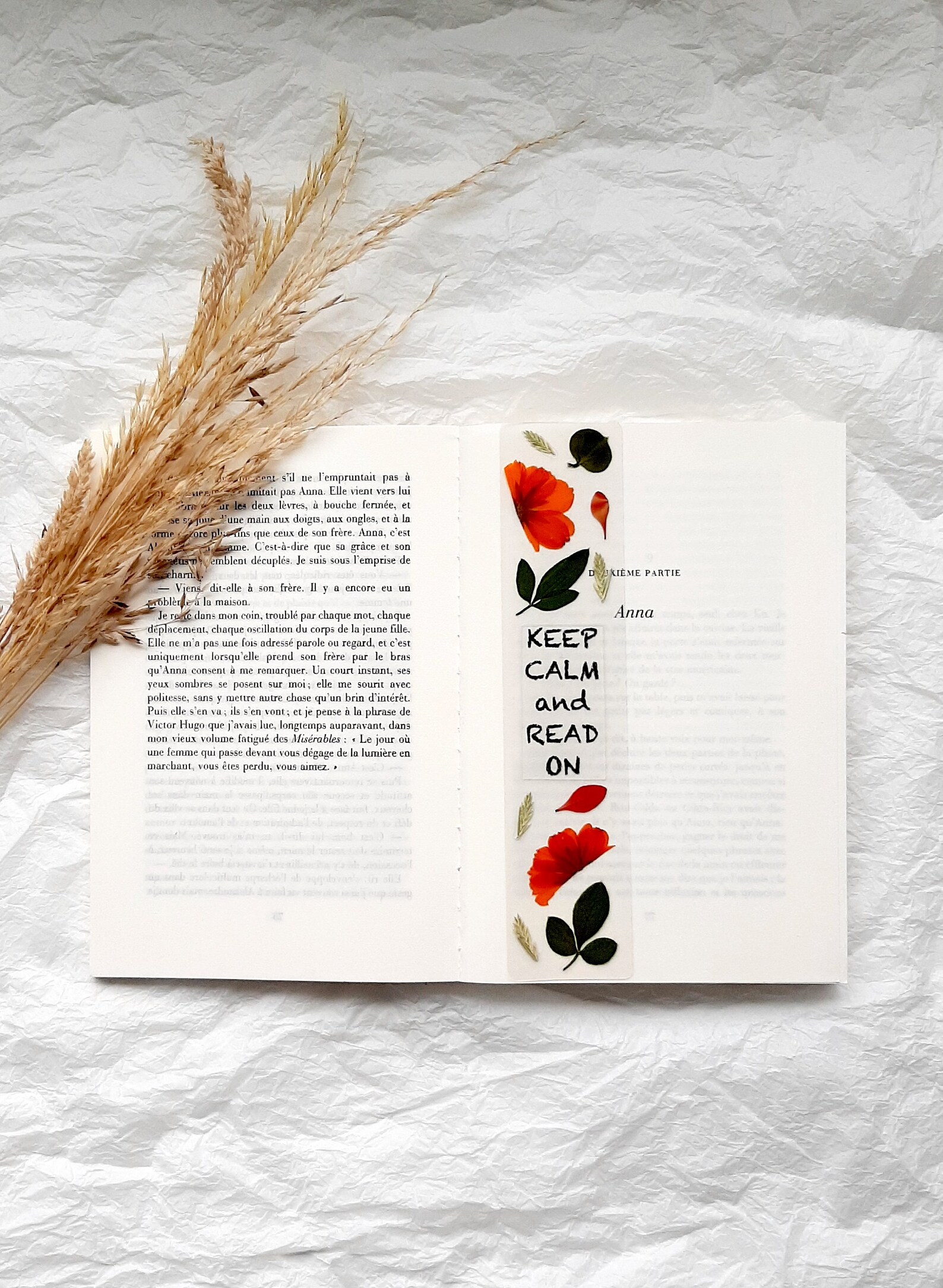 Keep calm and read on bookmark handmade reading book mark | Etsy