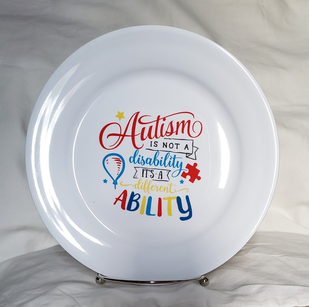 Personalized Autism Plate - Etsy