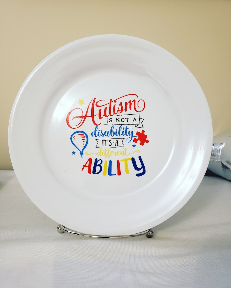 Personalized Autism Plate - Etsy