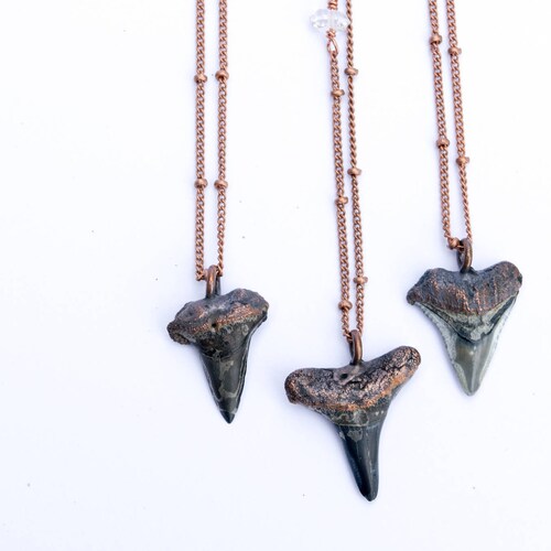 Shark's Tooth Pendant Electroformed Copper Shark Tooth - Etsy