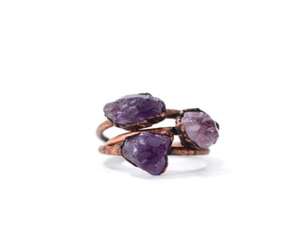 Amethyst Ring Amethyst Birthstone Jewelry Stackable - Etsy