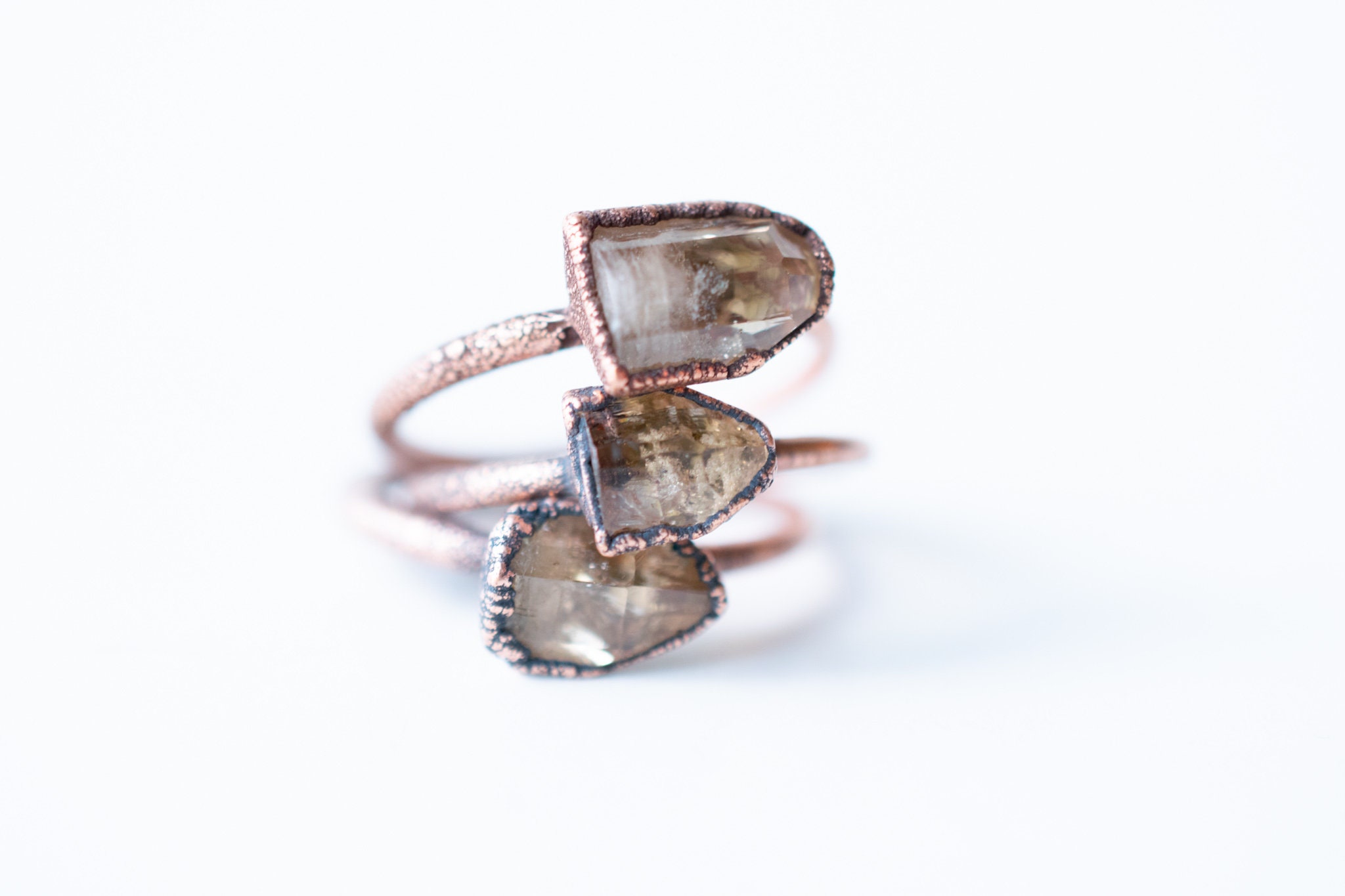 Utah Topaz Ring | Raw Topaz Ring | Topaz Stacking Ring | Topaz Jewelry ...