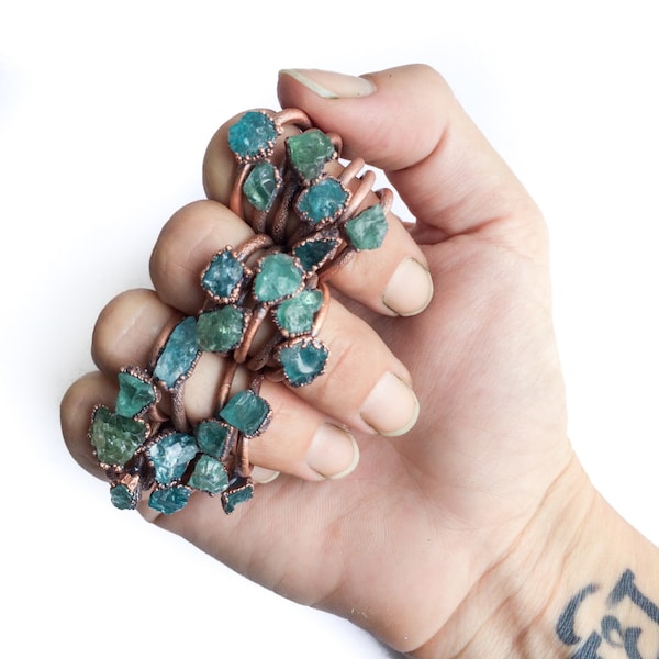 Apatite Ring - Etsy