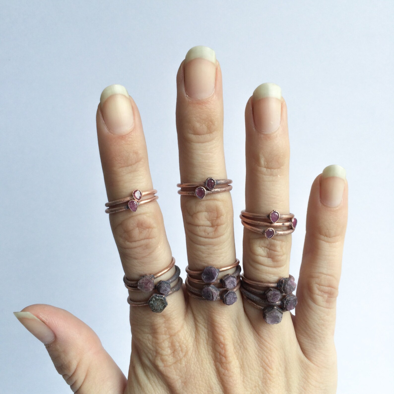 Raw Ruby Ring Red Ruby Stacking Ring Real Ruby Jewelry - Etsy