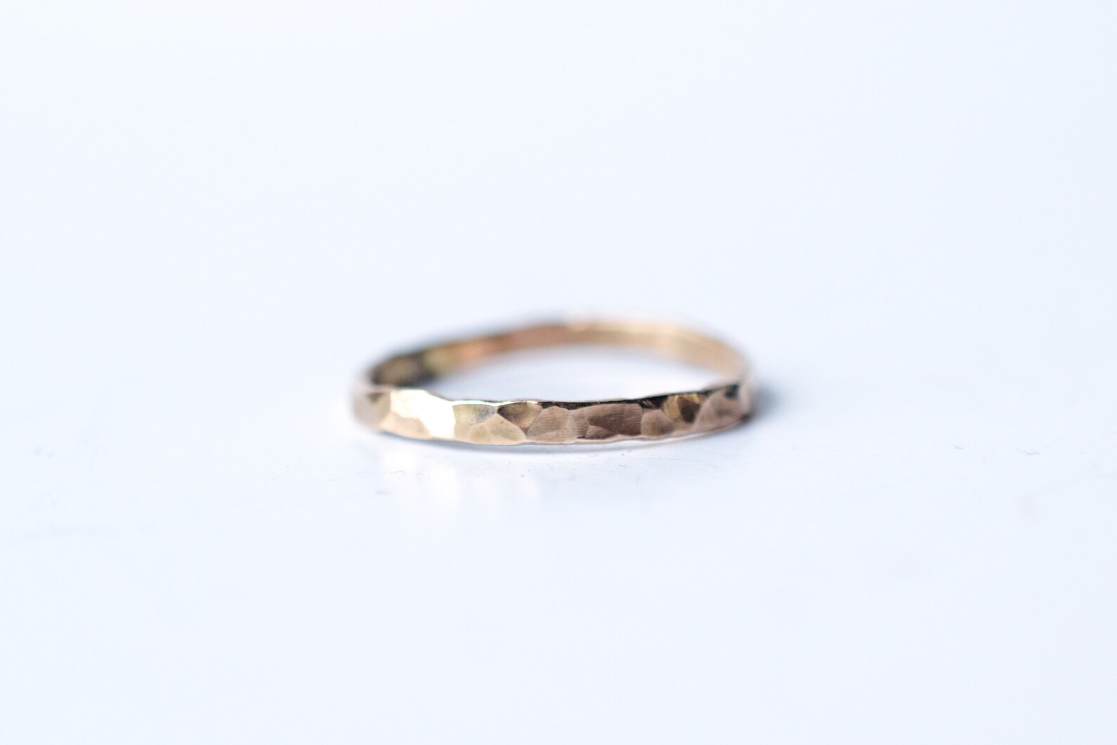 Hammered Gold Stacking Ring Hammered 14k Gold Fill Rings - Etsy