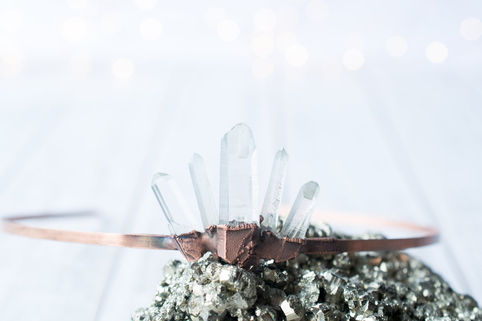 Quartz Crystal Crown | Crystal Tiara | Quartz Crystal Headband | Quartz ...