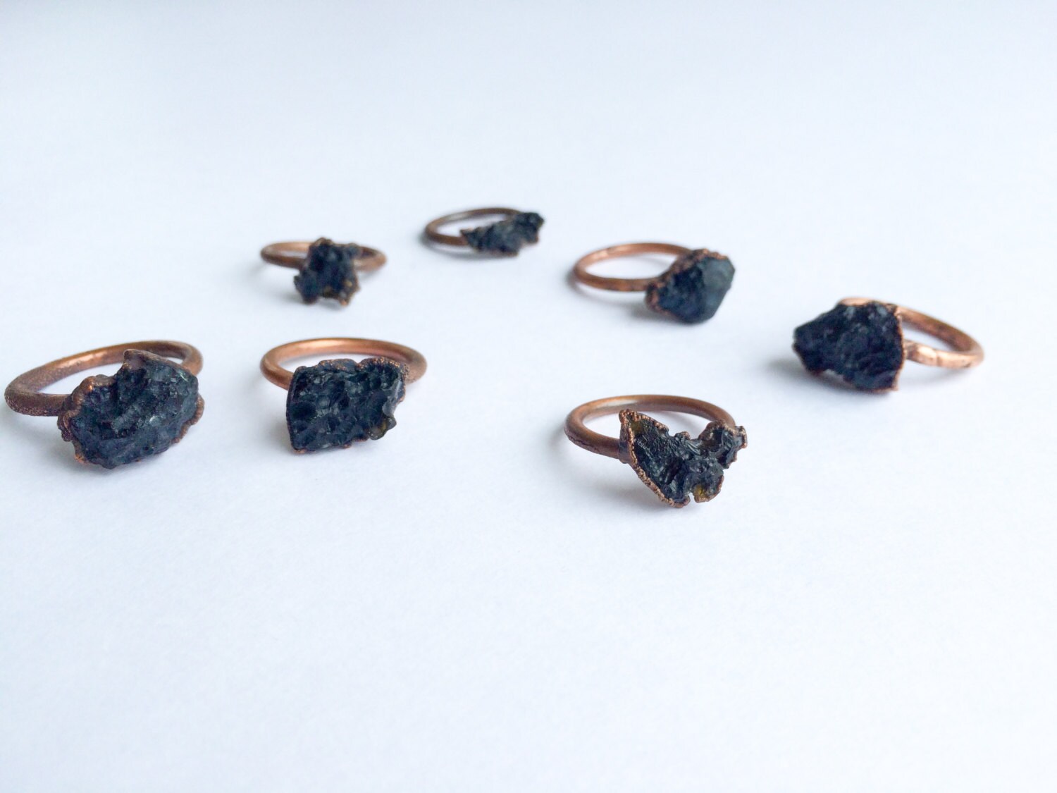Tektite Ring Raw Tektite Stacking Ring Raw Mineral Ring - Etsy
