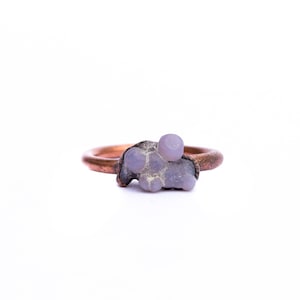 Grape Agate Ring | Grape Agate Cluster Ring | Copper and Natural Agate ...