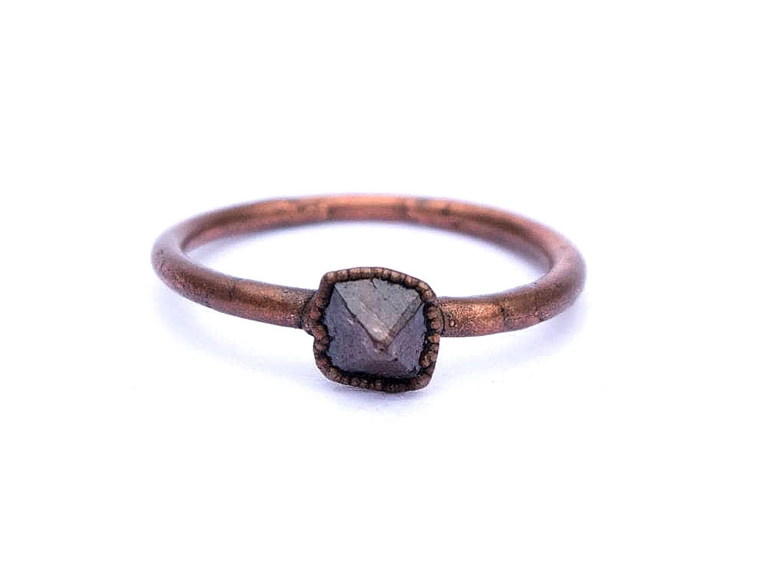 Zircon Ring | Raw Zircon Crystal Ring | Natural Zircon Ring - Etsy