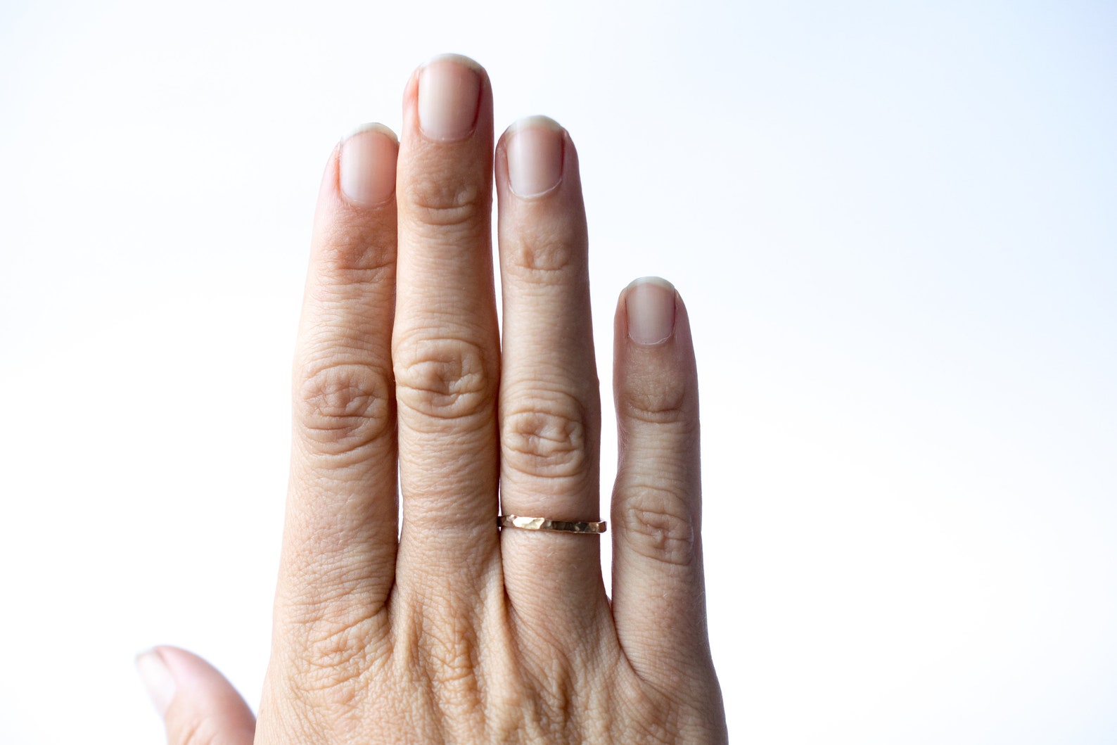 Hammered Gold Stacking Ring Hammered 14k Gold Fill Rings - Etsy