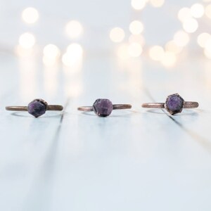 Raw Ruby Ring | Red Ruby Stacking Ring | Real Ruby Jewelry | Natural Ruby Ring | Rough Ruby ...