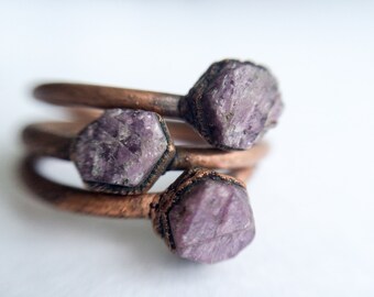 Rough Ruby Ring | Etsy