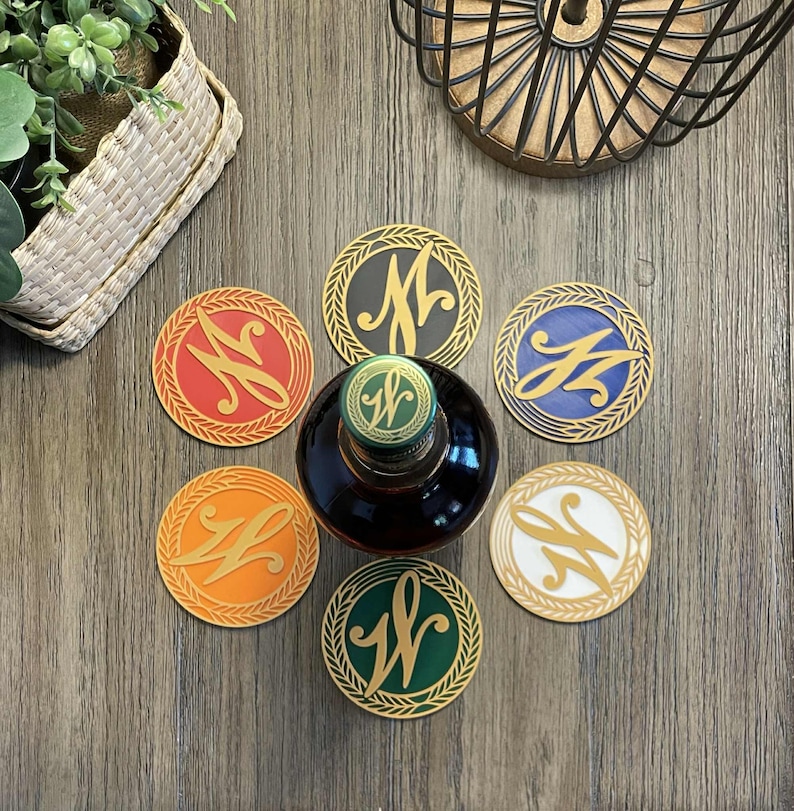 3D Printed Weller Drink Coaster Set With Holder – All 6 “rainbow ...