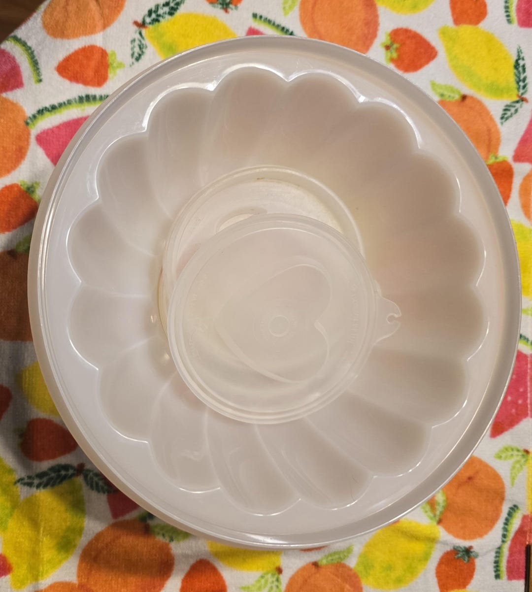 Vintage Tupperware Jello Molds White Tree Heart Tulip Star 5 Piece ...