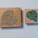2 Ornate Delicate Leaf Wood Mounted Rubber Stamp Hero Arts & Rubber ...