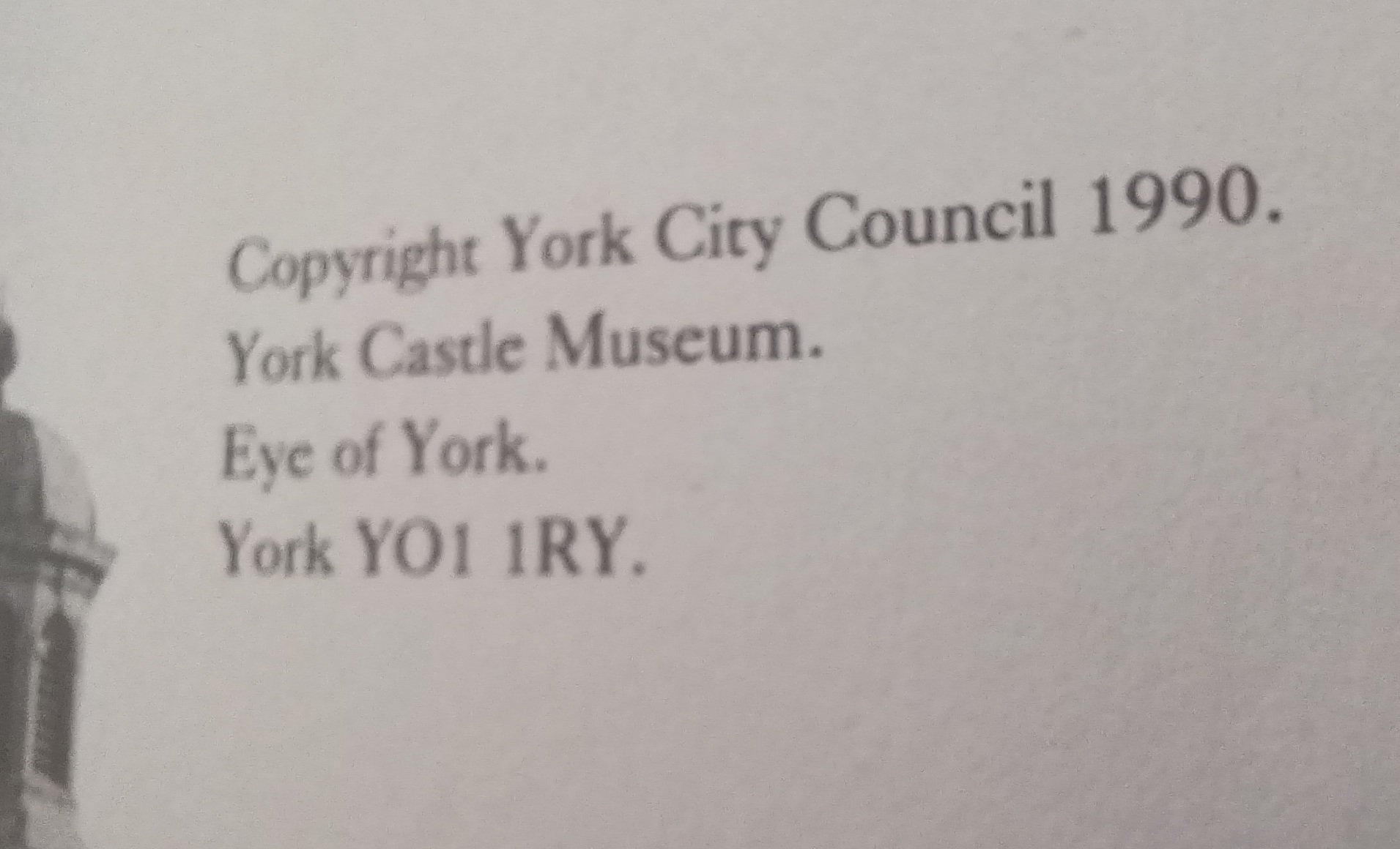 York Castle Museum Guidebook England 1990 With Paper Dolls British ...