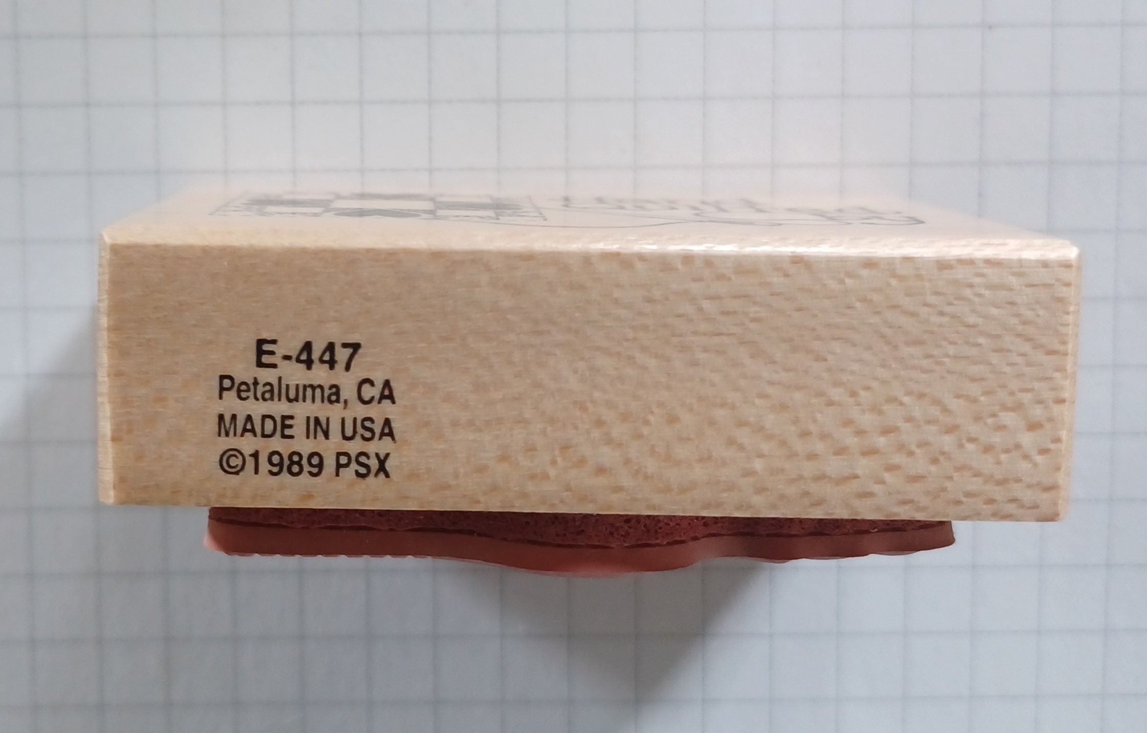 PSX Hand Quilted by New Wood Mounted Rubber Stamp E 447 1989 Rare HTF ...