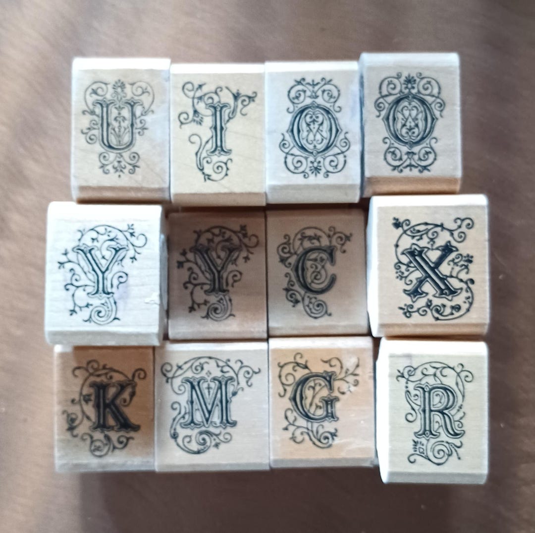 Vintage Inkadinkado Letters Fancy Medieval English Fairy Font Initial ...