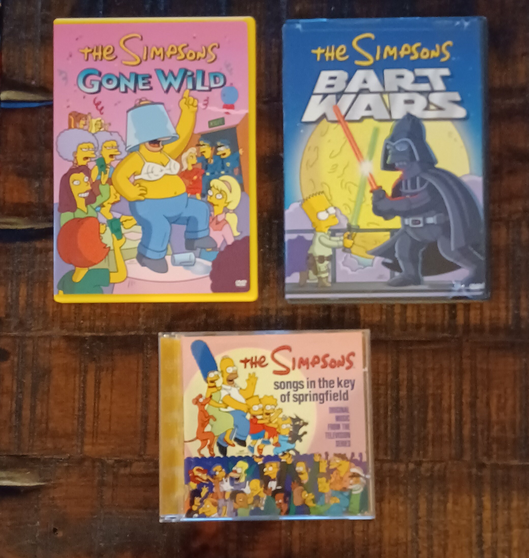 The Simpsons Dvds Gone Wild & Bart Wars Songs in the Key of - Etsy