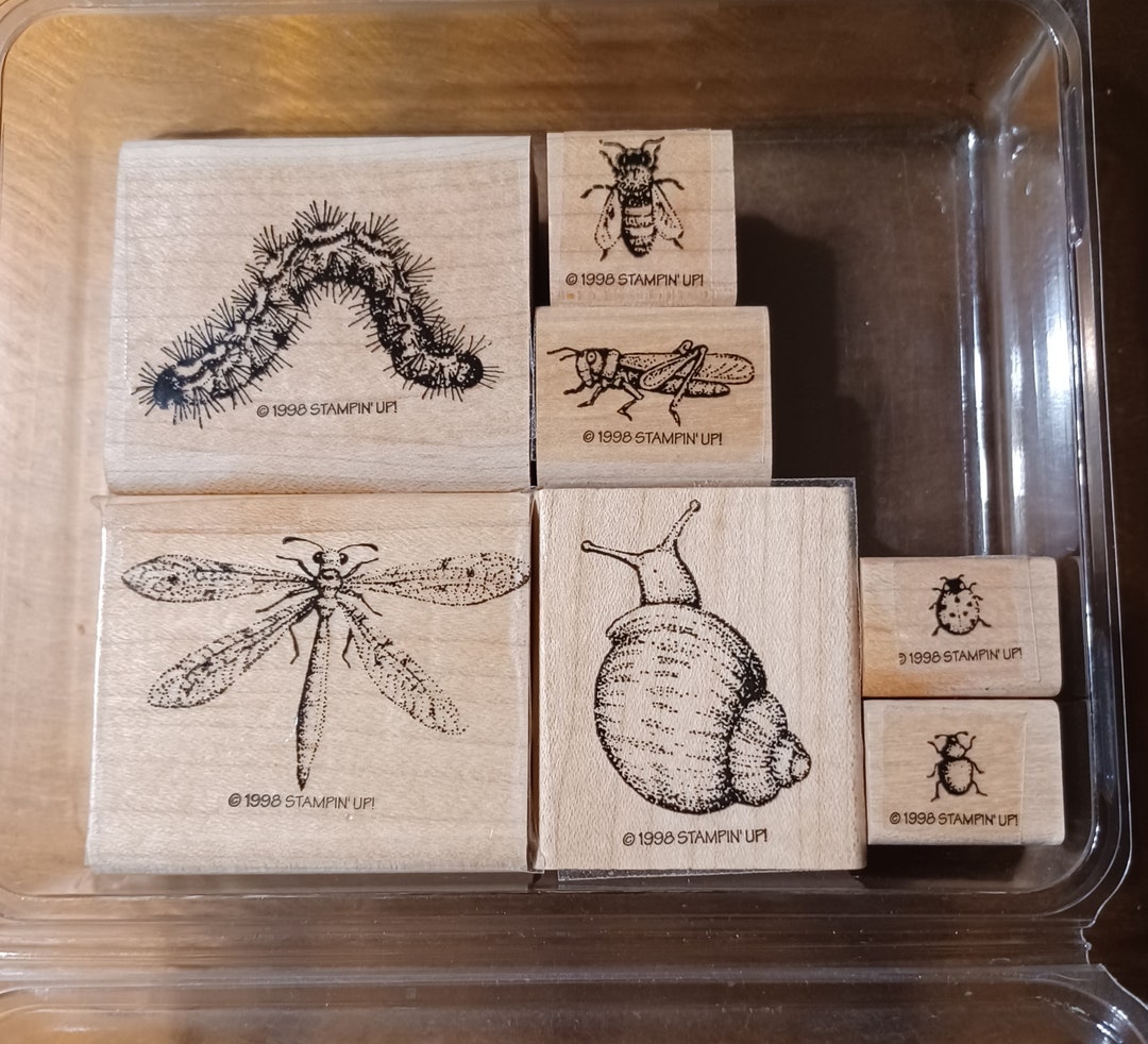 Bugs and Slugs Wood Mounted Rubber Stamps by Stampin' up Discontinued ...
