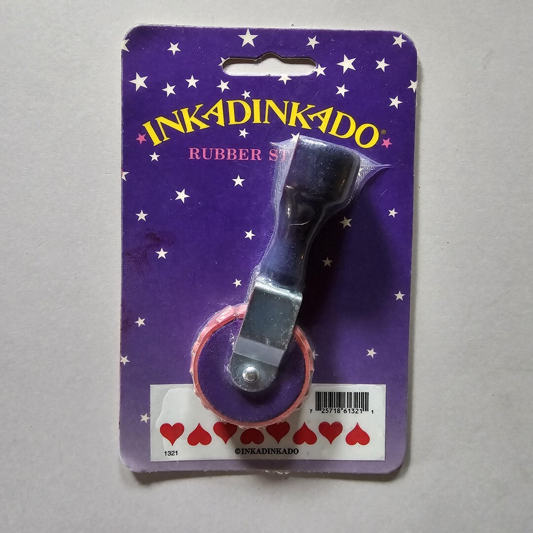 Heart Rubber Stamp Wheel Inkadinkado Rare Vintage New 1321 Valentine's ...