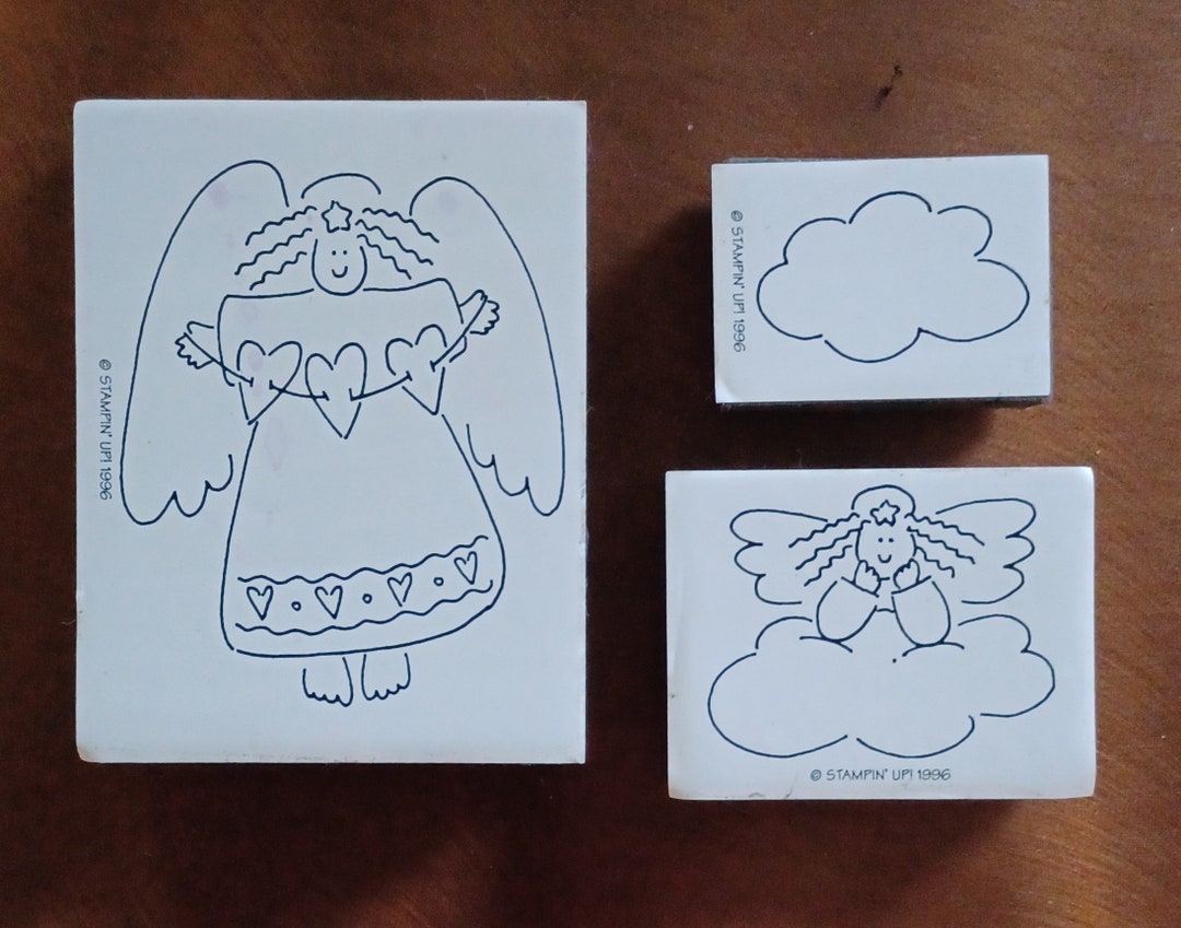 Angels in Flight Foam Mounted Rubber Stamps by Stampin' up 1996 3 ...
