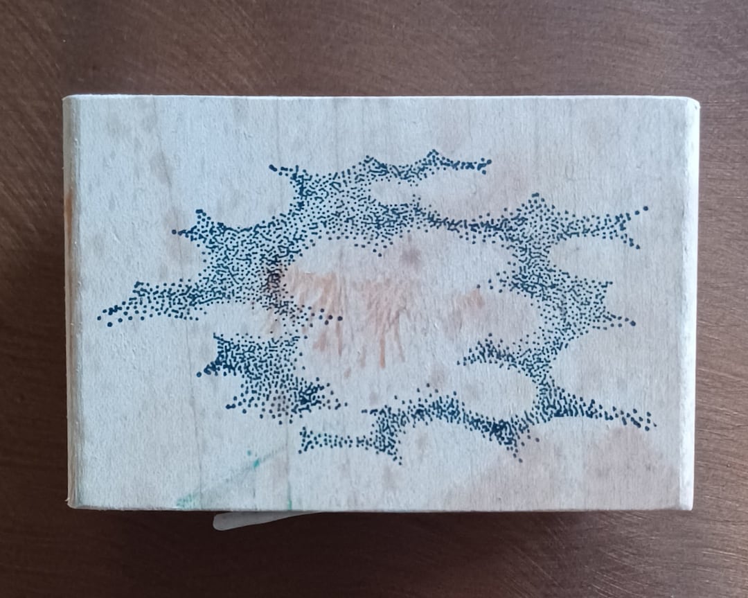 Unusual Detailed Cloud Weather Themed Wood Mounted Rubber Stamp Rare by ...
