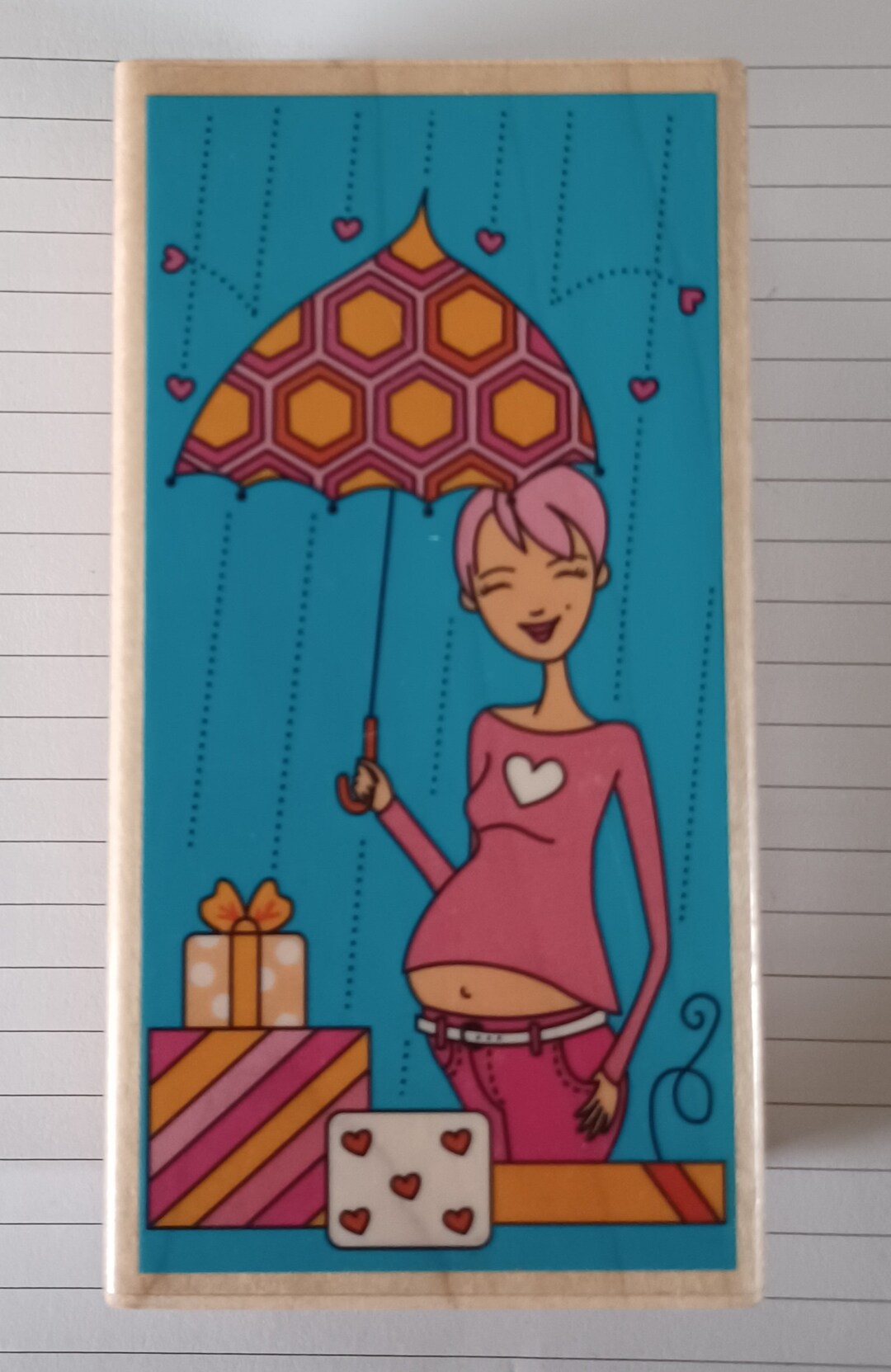 Pregnant Mother Expecting Baby Shower Mama 2004 Large Wood Mounted ...