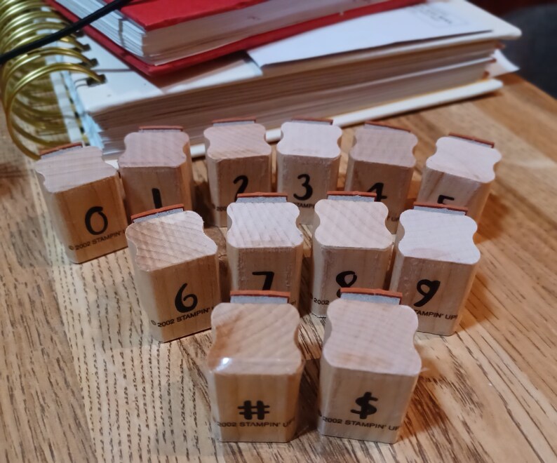 All Around Alphabet Numbers New Set 12 Wood Mounted Rubber Stamps by ...