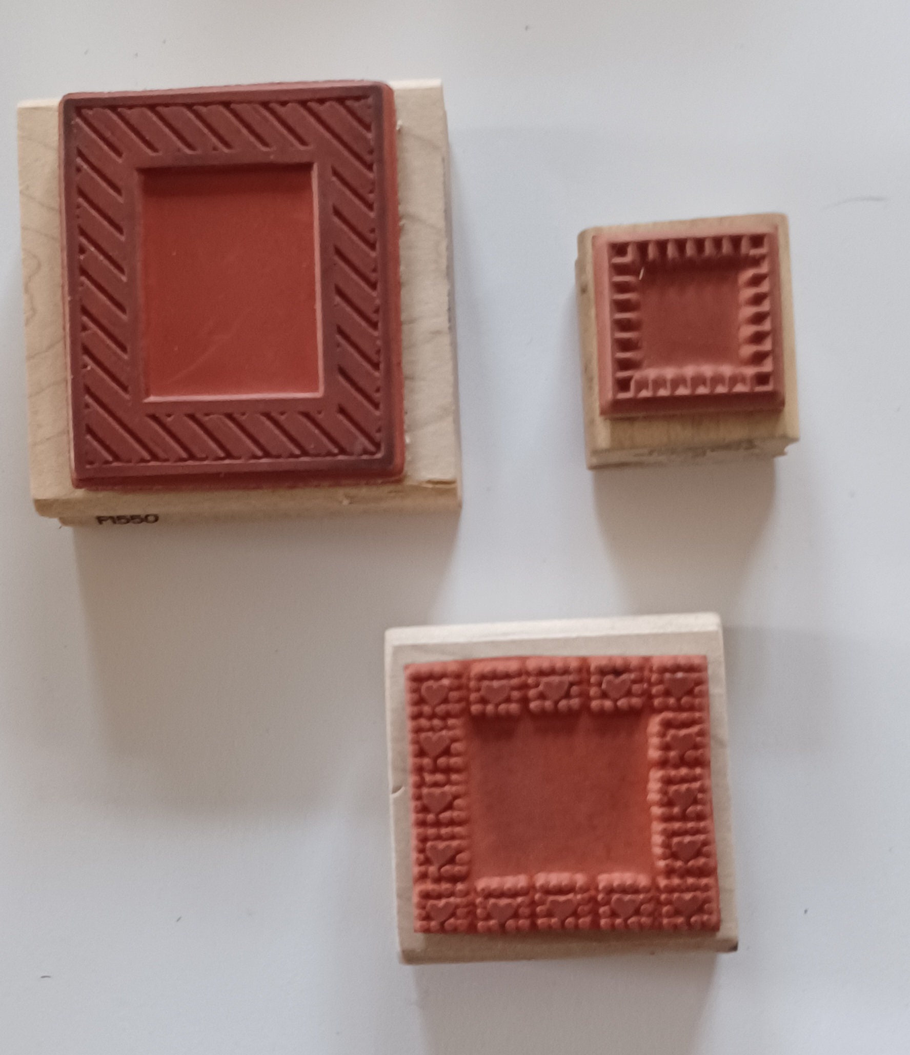 3 Frame Border Outlines Wood Mounted Rubber Stamp by Azad Earles ...