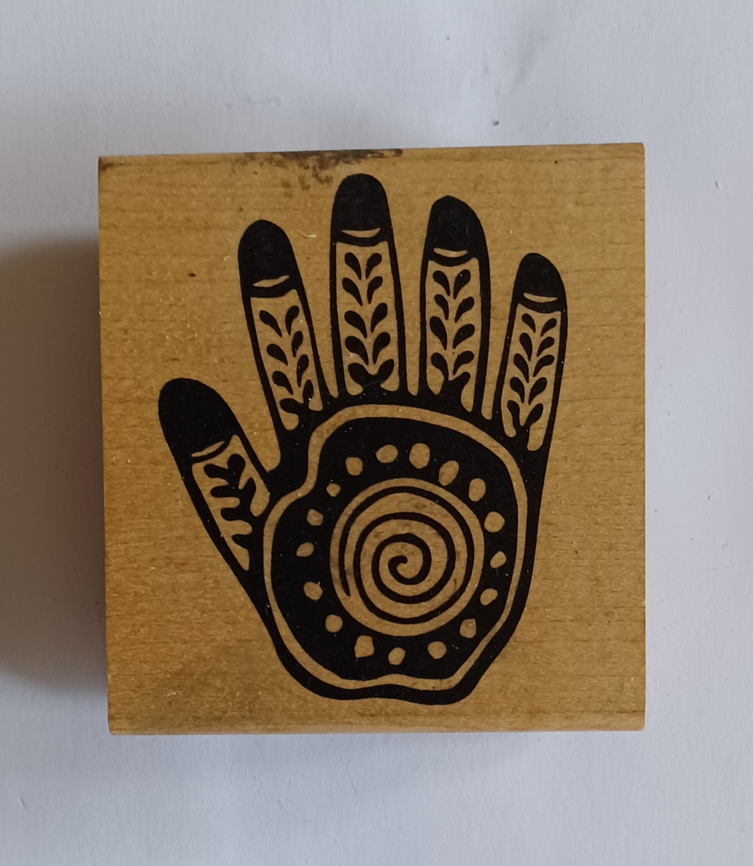 Mandala Hand Mendi Henna Wood Mounted Rubber Stamp by Judikins HTF 2073 G - Etsy
