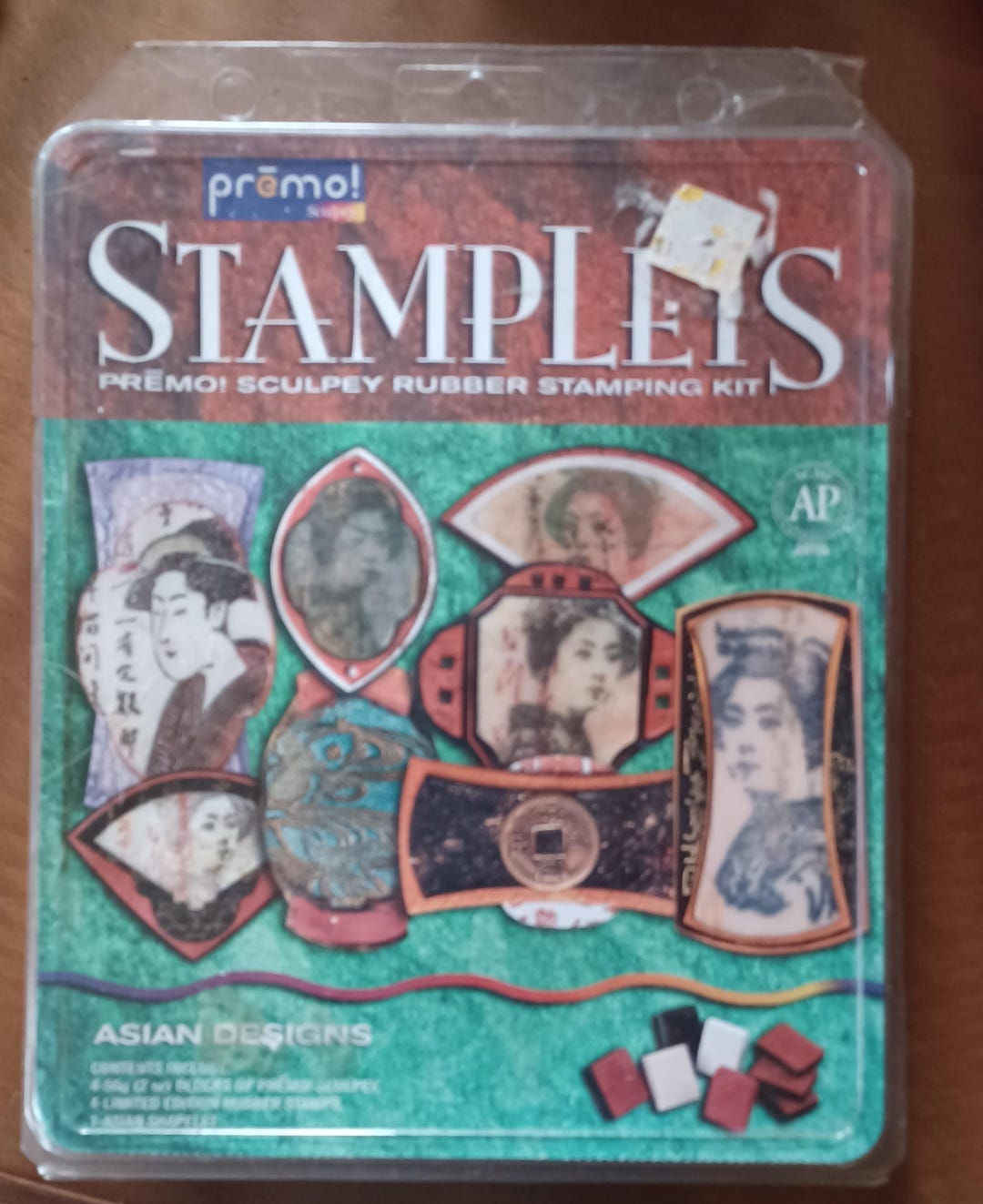 Asian Stamplets Fimo Foam Mounted Rubber Stamps Set Sealed - Etsy