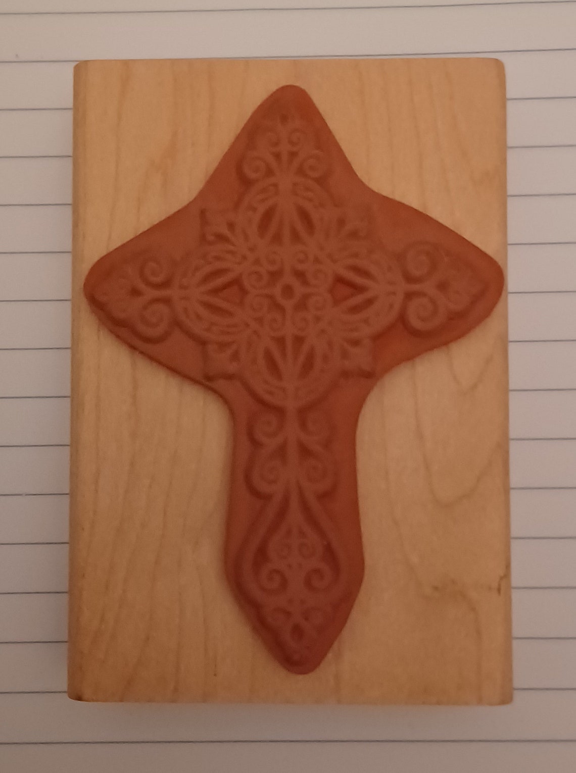 Elegant Cross Wood Mounted Rubber Stamp by Rubber Stampede 3419F ...