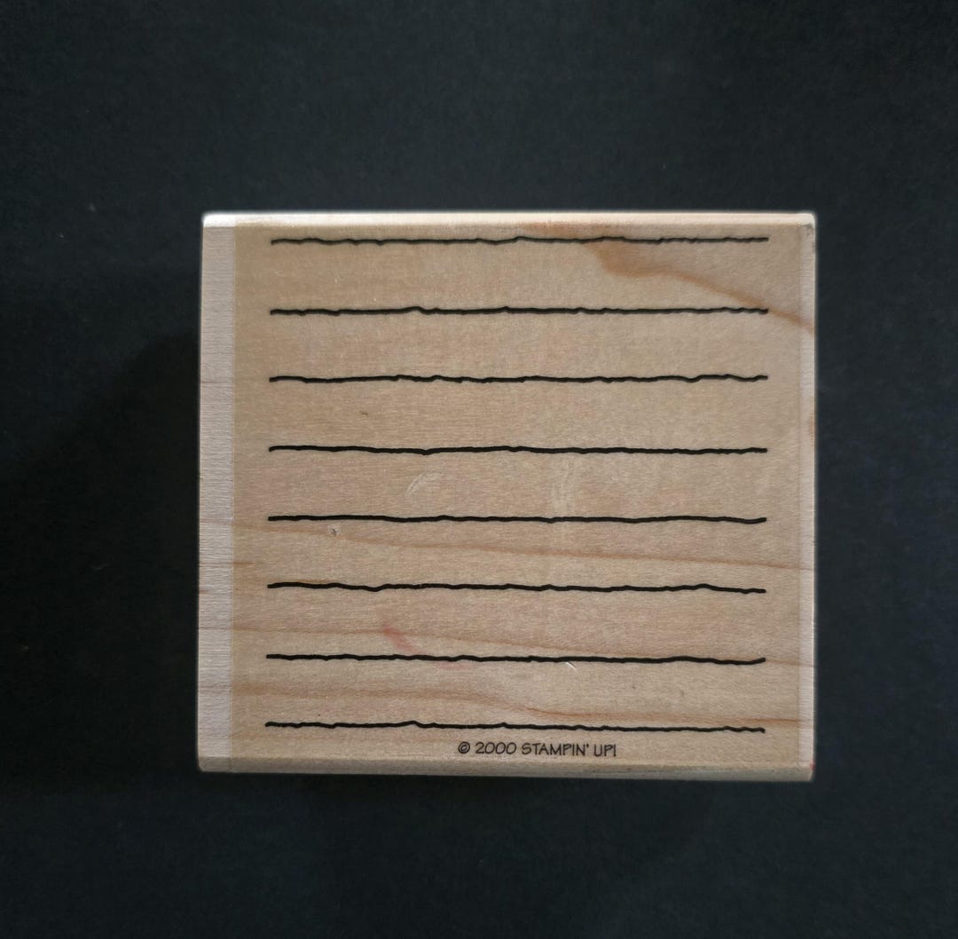 Just Journaling Large Lines Grid Mounted Rubber Stamp W 4 Shape ...